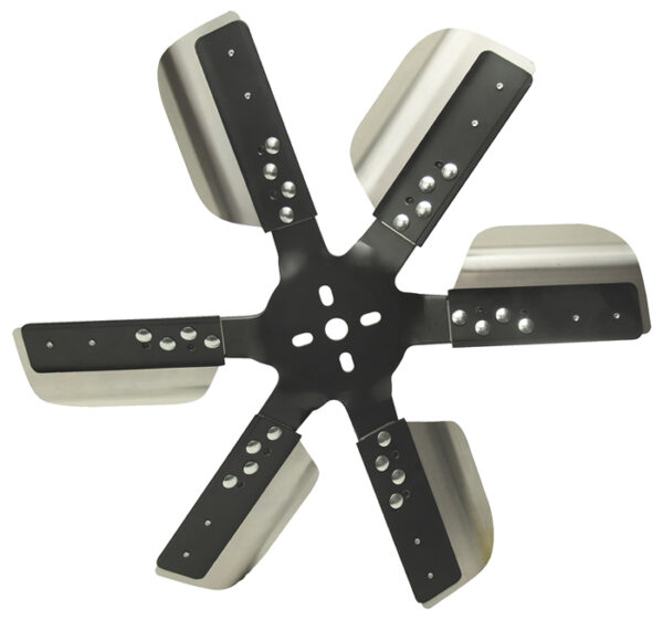18″ Heavy Duty Stainless Steel Standard Rotation Flex Fan, Black Hub ...