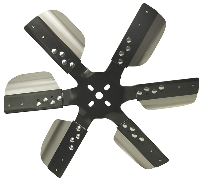 17″ Heavy Duty Stainless Steel Reverse Rotation Flex Fan, Black Hub ...