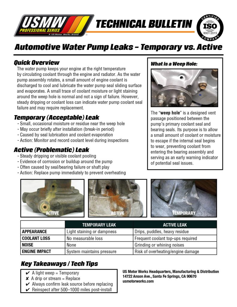 Water Pump - US Motorworks
